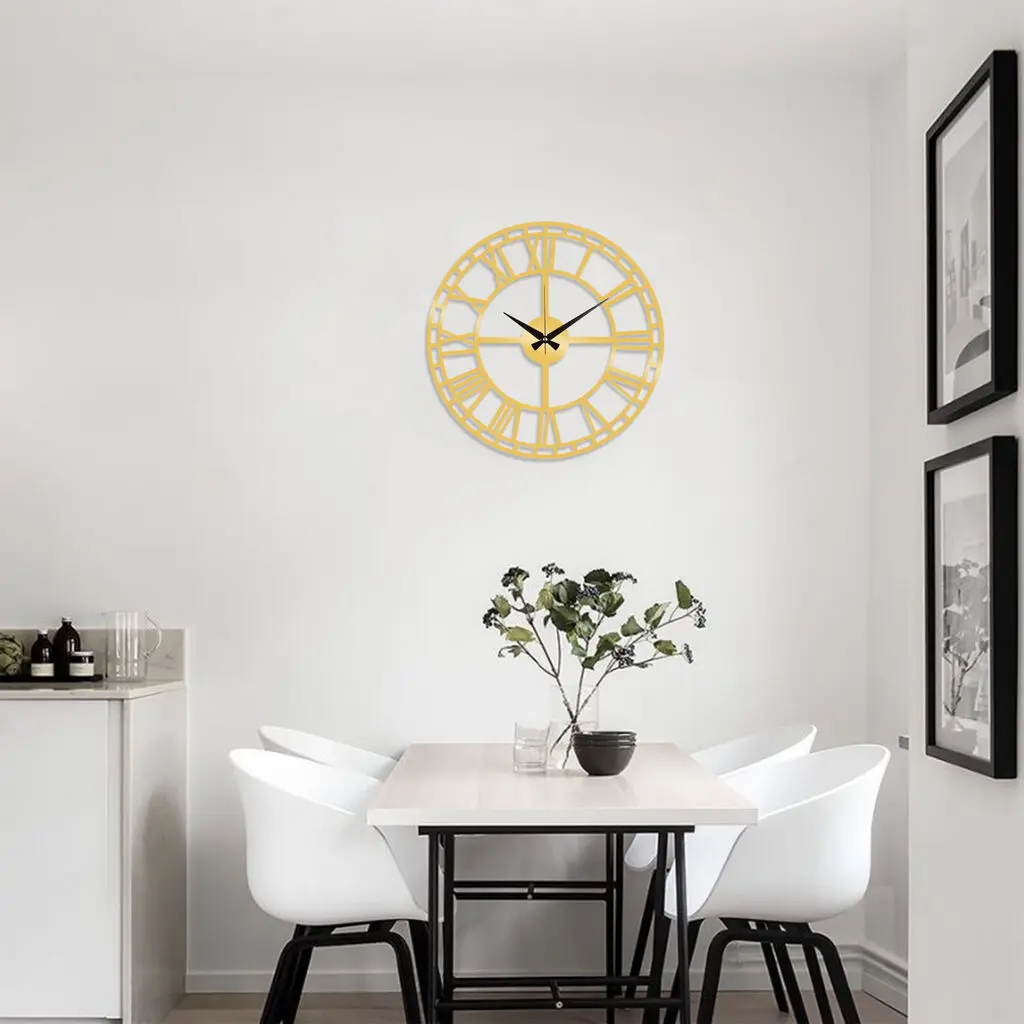 Wallity Zidni sat Metal Wall Clock 2, Zlatne boje