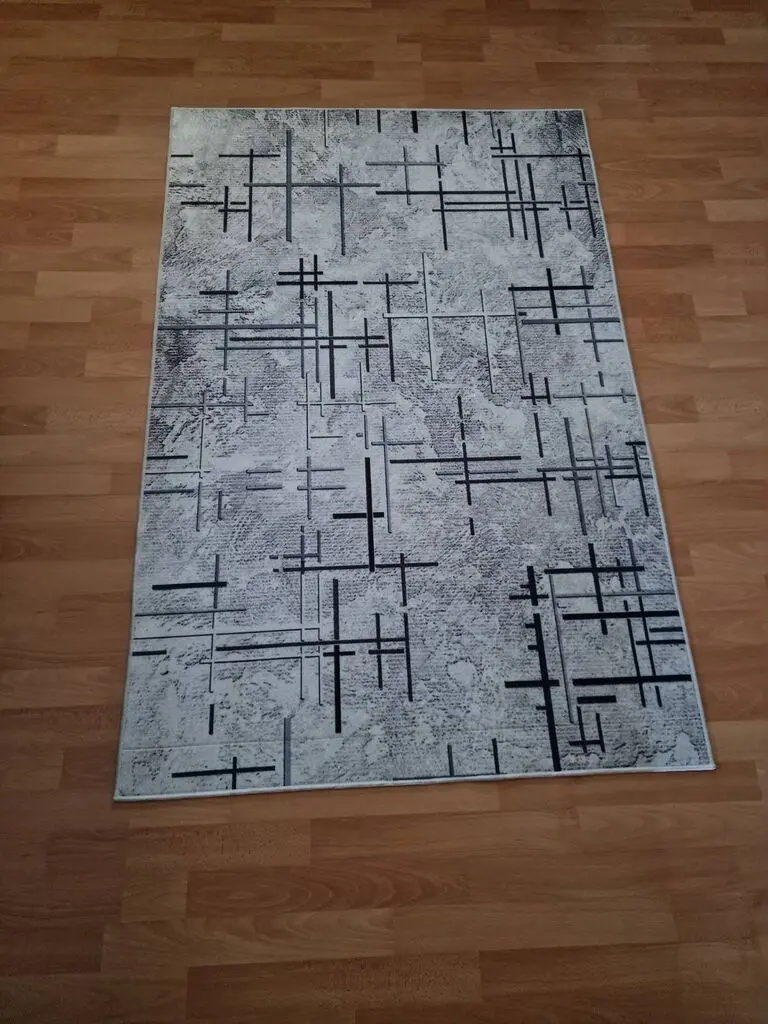 Bata i seka Tepih, 100x150cm, Sivi