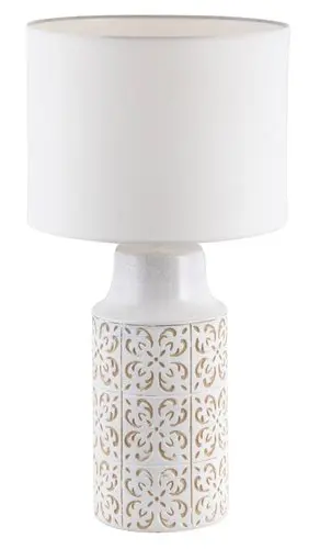 Rabalux AGNES Stona lampa, E27, 1x40W, Bež-bela