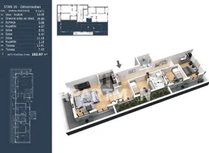 Prodaja Stan - Beograd, Novi Beograd: Ledine