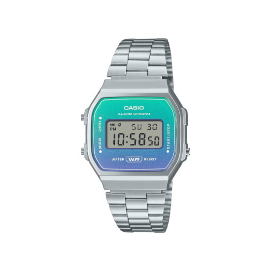 Casio Vintage A168WER-2A unisex Iconic Retro Classic Metal Finish Gradation Color Edition