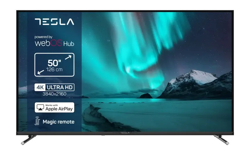 Televizor TESLA 50E655BUW/LED/50"/4K/Smart/webOS/crna