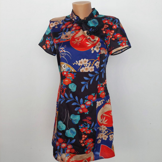 ZARA haljina qipao kroj vel S