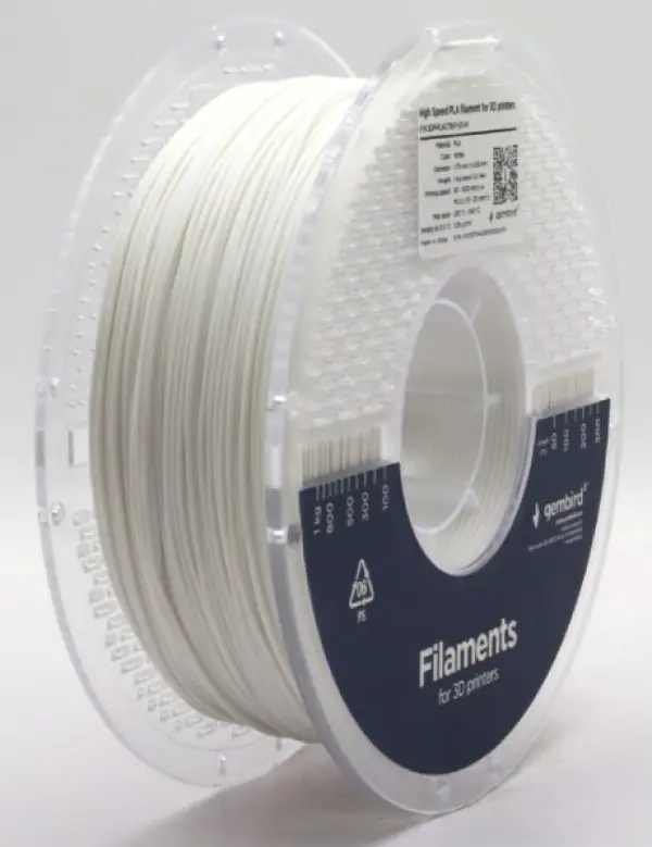GEMBIRD Filament za 3D stampač 3DP-PLA1.75HY-01-W , 1.75mm, Beli