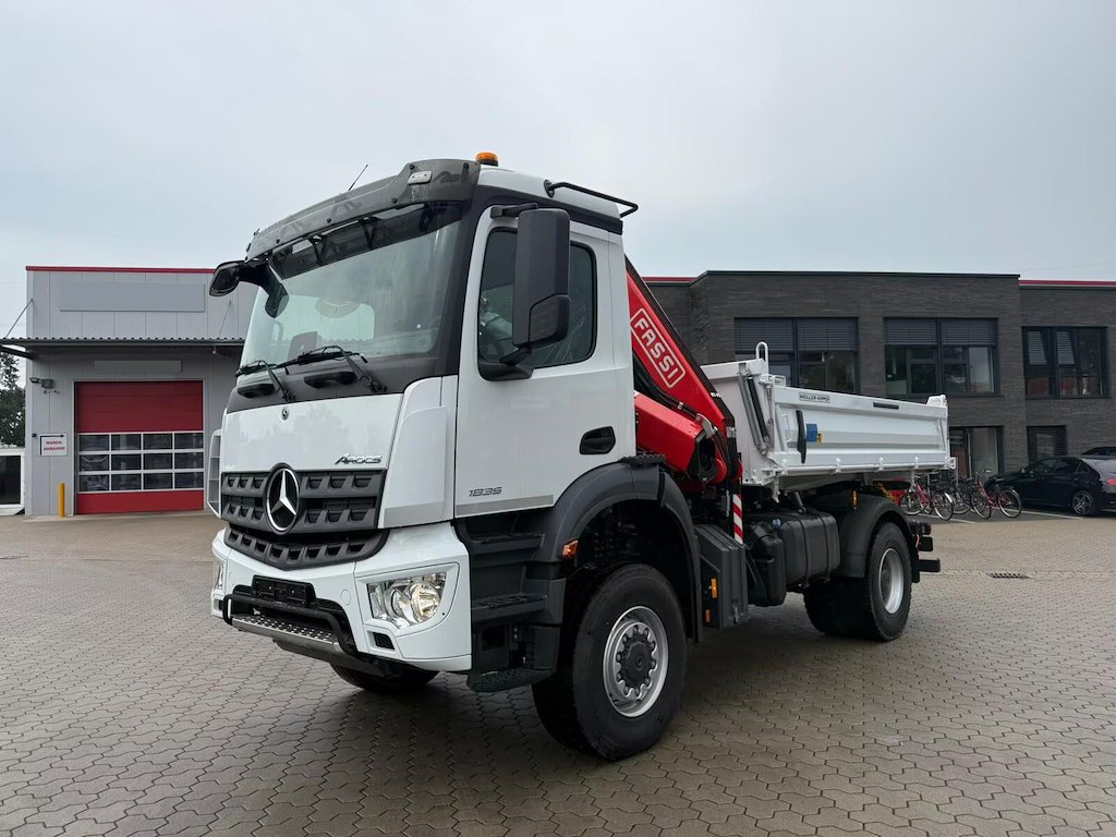 Novi Mercedes-Benz NEW Arocs 1835 4x4 Meiller Tipper + Crane Fassi F135 kiper