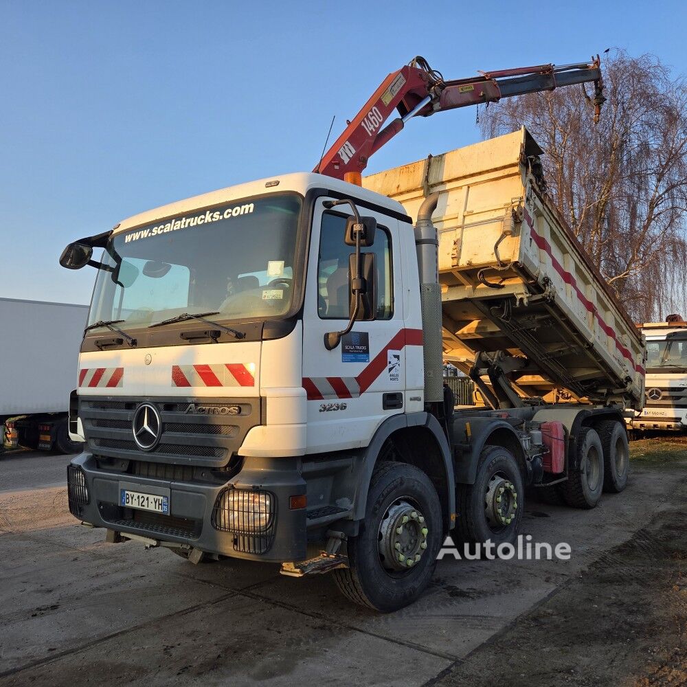 Mercedes-Benz CTROS 3236 6X4 TIPPER CRANE HMF 1460 kiper