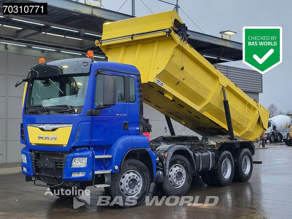 MAN TGS 35.440 8X4 15m3 tipper Steel suspension Big-Axle Automatic E kiper