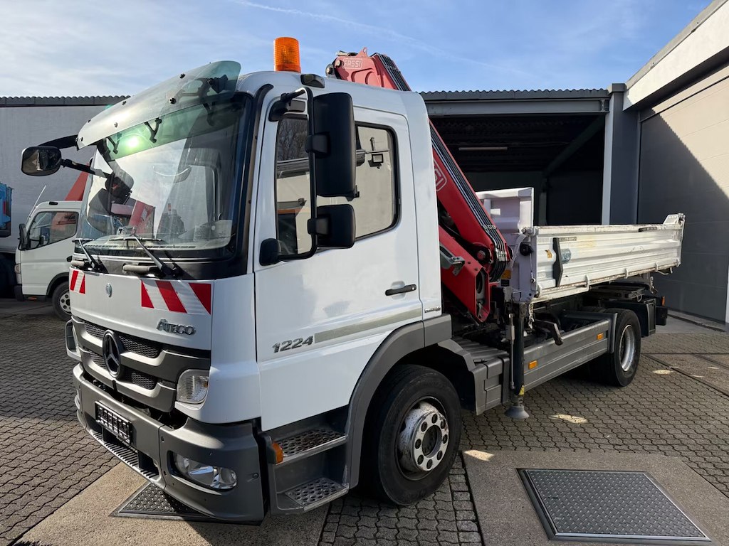 Mercedes-Benz Atego 1224 / Meiller 3-way Tipper + Crane Fassi 120 kiper