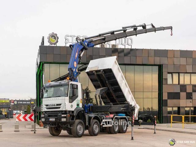 IVECO TRAKKER 450 8x8 PM 85SP Crane Kipper Tipper kiper