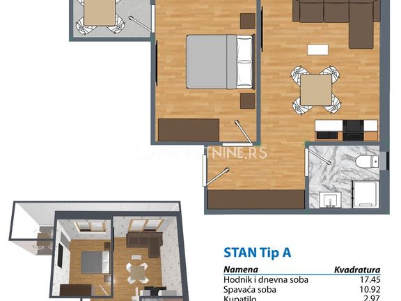 DIREKTNA PRODAJA: Uknjižen komforan stan (41.5 m²) sa velikom terasom i parkingom - Durlan!
