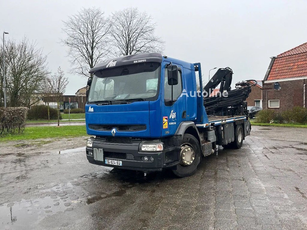 Renault Premium 370 HIAB 144D-5 HIDOU kamion s ravnom platformom
