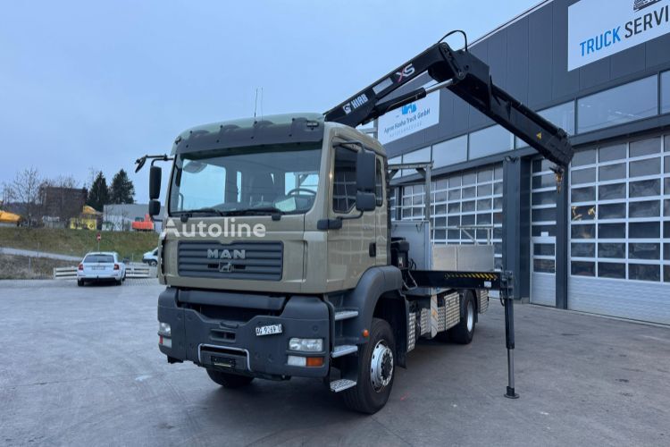 MAN TGA 18.363 4x4 Hiab166-3 kamion s ravnom platformom