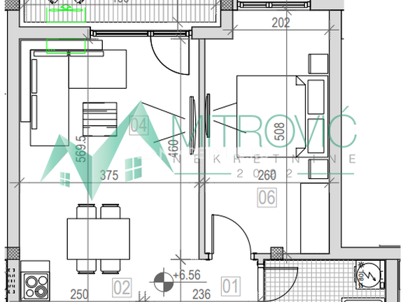 Stan,SREMSKA KAMENICA,SREMSKA KAMENICA,kv: 49.00, € 143200, ID: 1003884