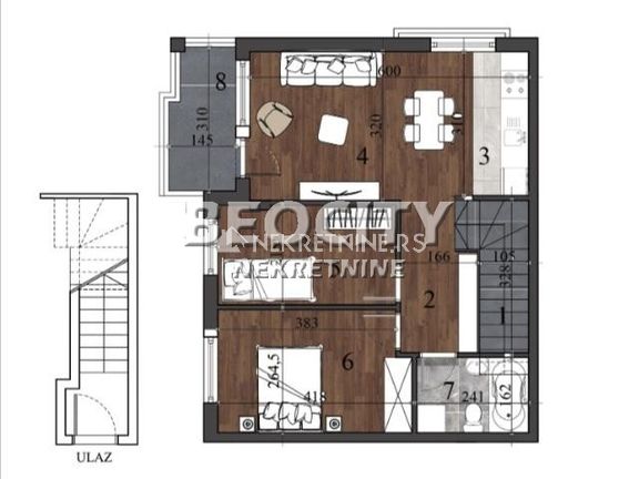 Novi Sad, Nova Detelinara, , 2.5, 56m2, 156408EUR