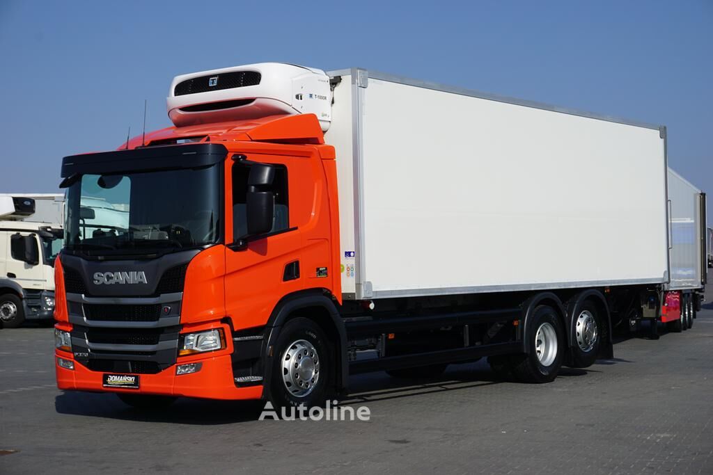 Scania P 370 / E 6 / CHŁODNIA + WINDA / 20 PALET / RETARDER / OŚ SKRĘTN kamion hladnjača