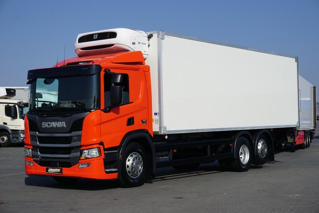Scania P 370 / E 6 / CHŁODNIA + WINDA / 20 PALET / RETARDER / OŚ SKRĘTN kamion hladnjača