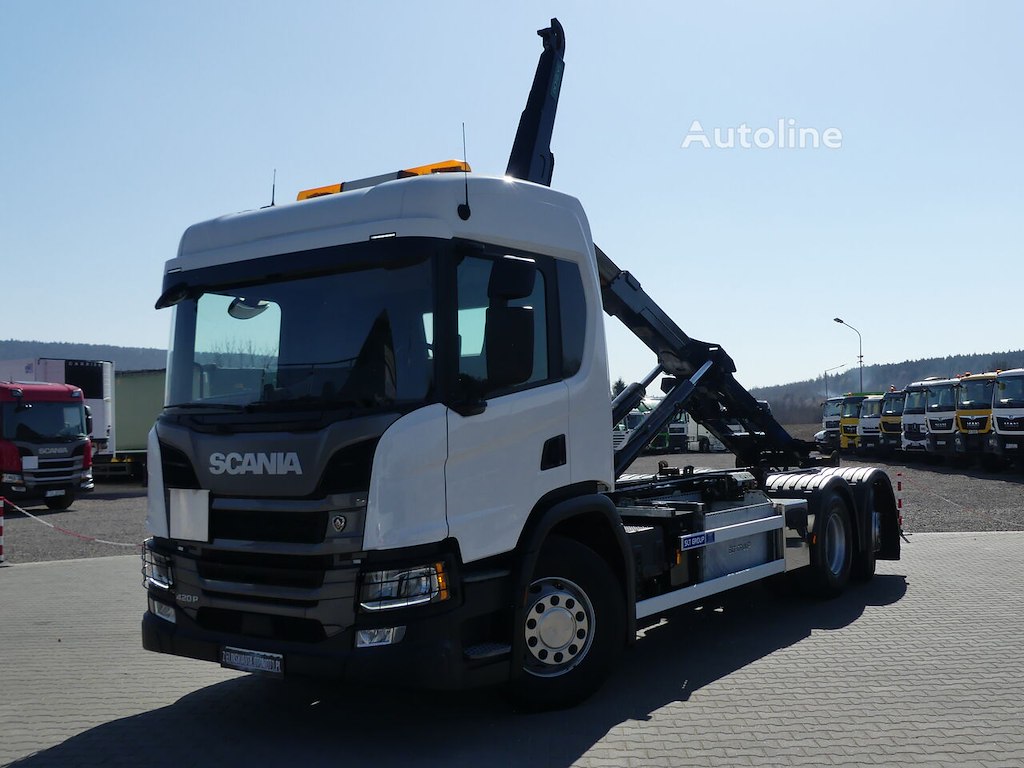 Scania P420 / 6x2 / HAKOWIEC / EURO 6 / OŚ SKRĘTNA / SUPER STAN / kamion rol kiper