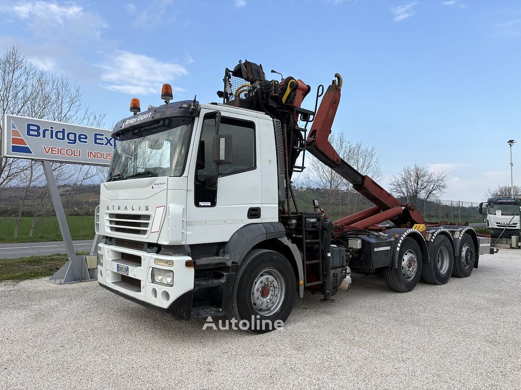 IVECO Stralis 260 SCARRABILE GRU 4 assi kamion rol kiper