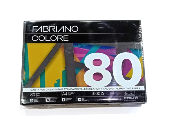 Fabriano papir color A4/80g crni