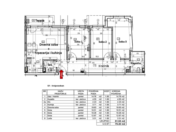 Centar Stare Pazove, četvorosoban stan 79,20m2 - novogradnja