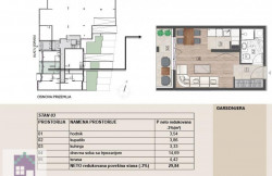 Garsonjera u izgradnji 29.84m², PR, Obrenovac, CENTAR - 59.680€