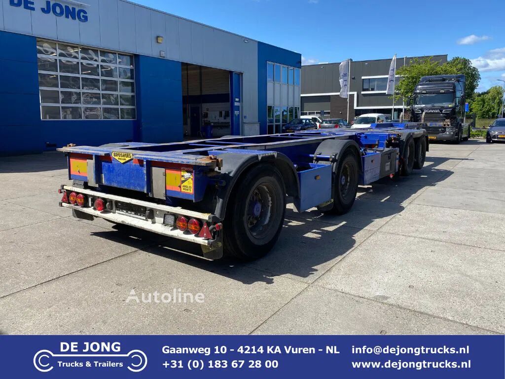Broshuis 2Connect 2AKCC / 4 Axles / 3x Steering Axle / 2x Lift Axle poluprikolica za prevoz kontejnera