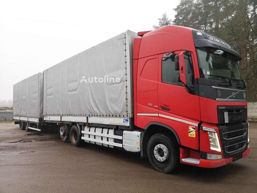 Volvo FH 460 XL, Tandem 117m3 kamion s ceradom + prikolica sa ceradom