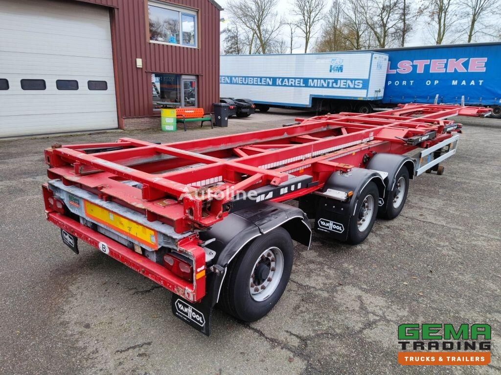 Van Hool A3C002 Steering Axle - 2x 20FT Frames - All Connections poluprikolica za prevoz kontejnera