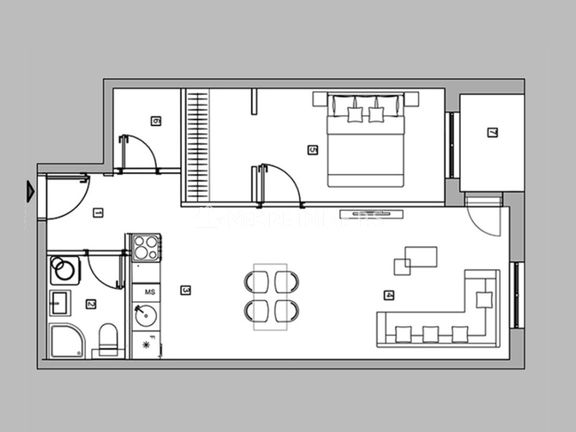 Dvosoban stan 51.35m2, cena sa PDV-om 123.240€