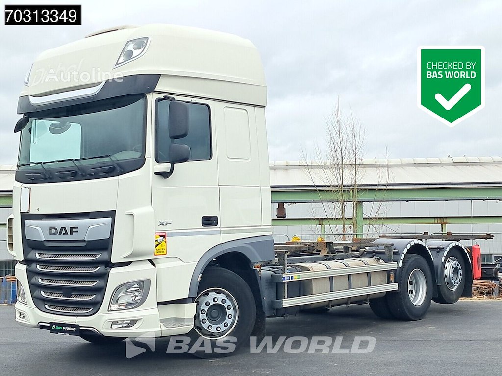 DAF XF 480 6X2 BDF Lift+steering axle Automatic Retarder ACC Euro 6 vozilo za prevoz kontejnera