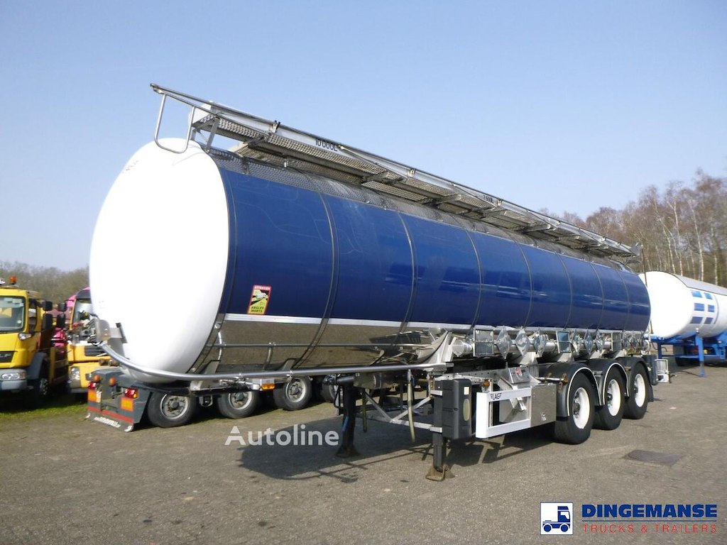 Burg Chemical tank inox L4BH 32.5 m3 / 3 comp cisterna za prevoz hemikalija