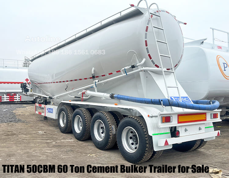 Nova Titan 60 Ton Cement Bulker Trailer for Sale cisterna za prevoz cementa