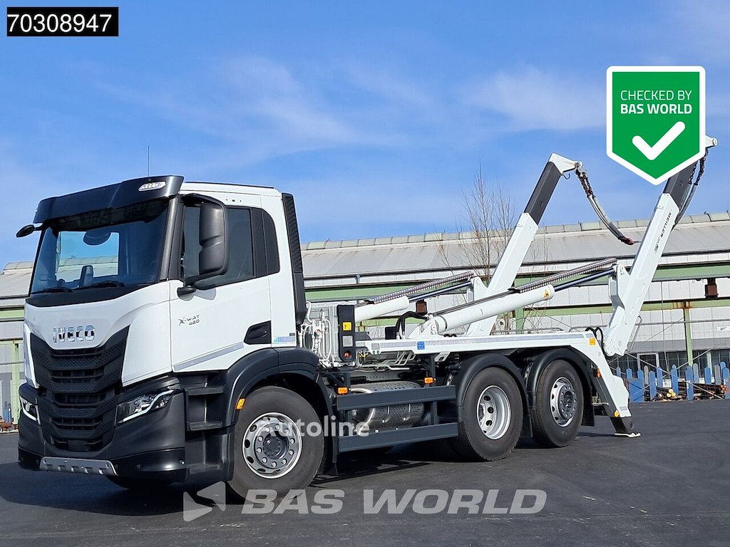 Novi IVECO X-Way 420 X-Way 6X2 NEW! Meiller AK16MT skiploader Lift+steering kamion autopodizač kontejnera