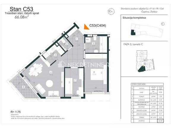 Prodaja, stan trosoban, Čajetina Čajetina