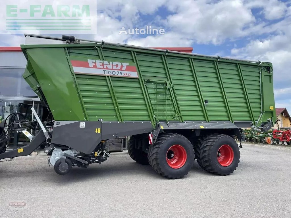 Fendt tigo 75xr d prikolica platforma