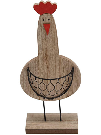 Uskršnja figura - Standing hen with cage tummy