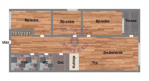 Prodajem Stan-Apartman troiposoban 69m2, Adice