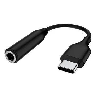 USB-C / 3.5 MM AUDIO ADAPTER - AUDIO & CALL SUPPORT - BLACK