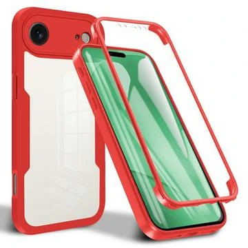 IPHONE AIR 360 PROTECTION SERIES CASE - RED / CLEAR