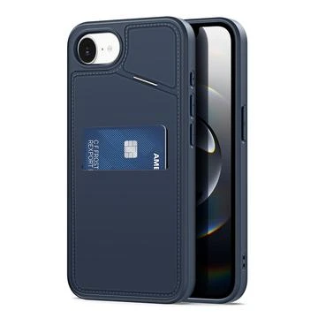 IPHONE 16E/17E DUX DUCIS RAFI II MAGNETIC CASE WITH KICKSTAND AND CARD SLOTS - BLUE