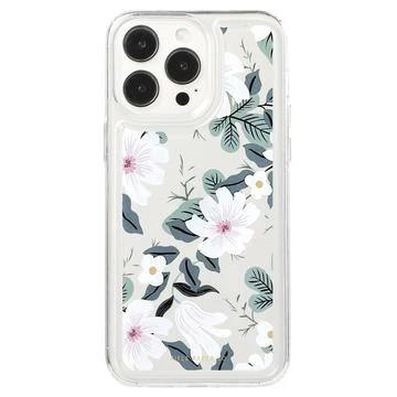 IPHONE 15 PRO MAX FASHION TPU CASE - WHITE FLOWERS
