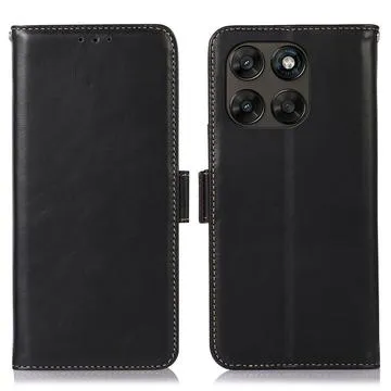 MOTOROLA MOTO G77/G67 WALLET LEATHER CASE WITH RFID - BLACK