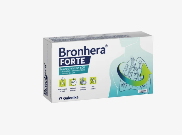 Bronhera Forte granule, 5 kesica