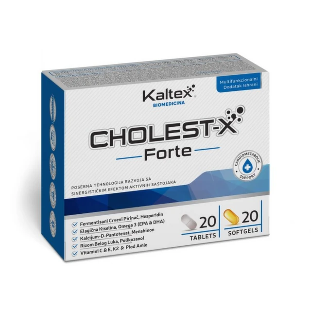 Kaltex CHOLEST-X, 20 tableta + 20 softgel kapsula