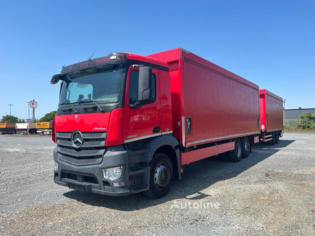 Mercedes-Benz Antos 2540 L 6x2 Pritsche LBW Coca Cola, 8,2m Getränke kamion sa klizna zavesa cerada + prikolica sa kliznom ceradom