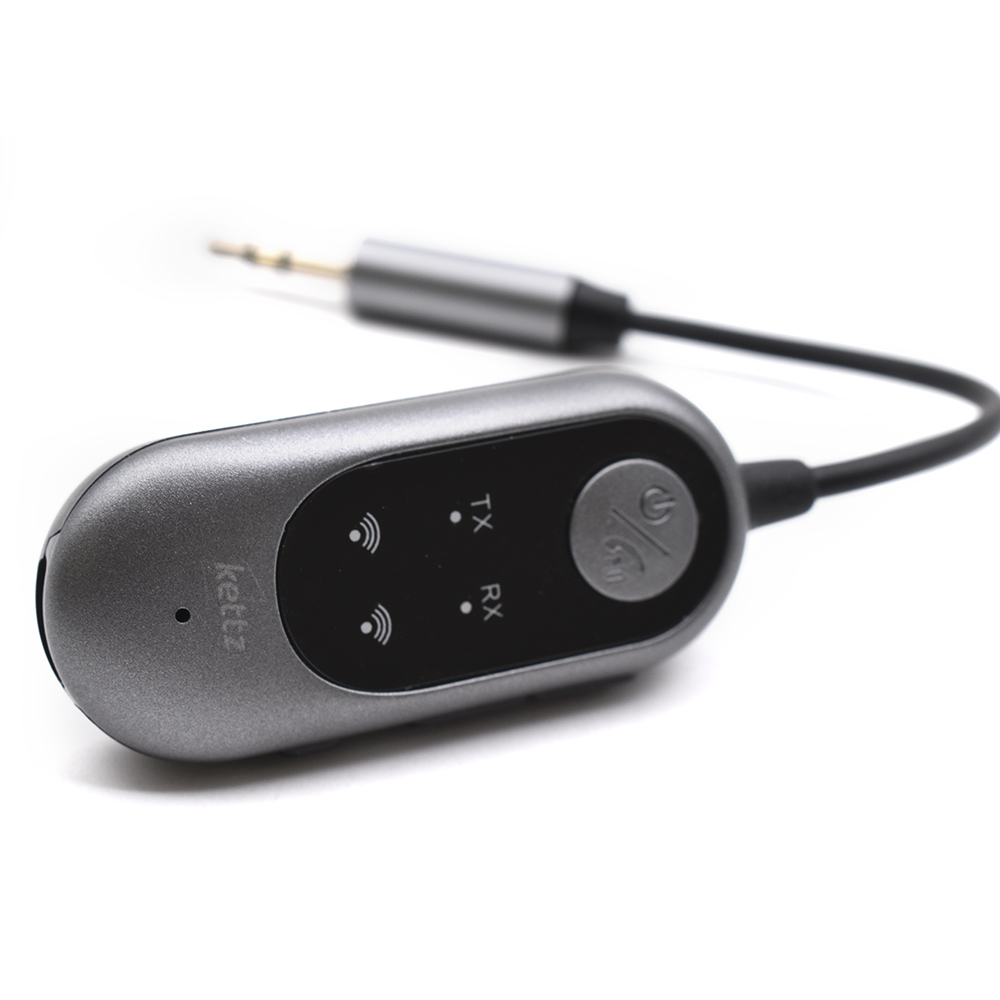 Kettz Bluetooth 5.3 AUX Adapter 2-U-1 RX/TX Za Auto I Audio Uređaje