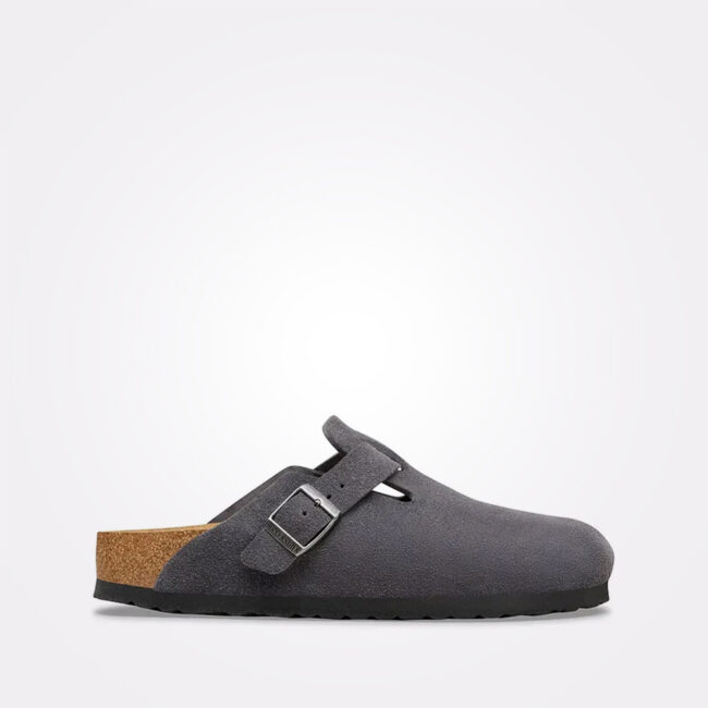 Birkenstock Boston Suede Leather – Charcoal