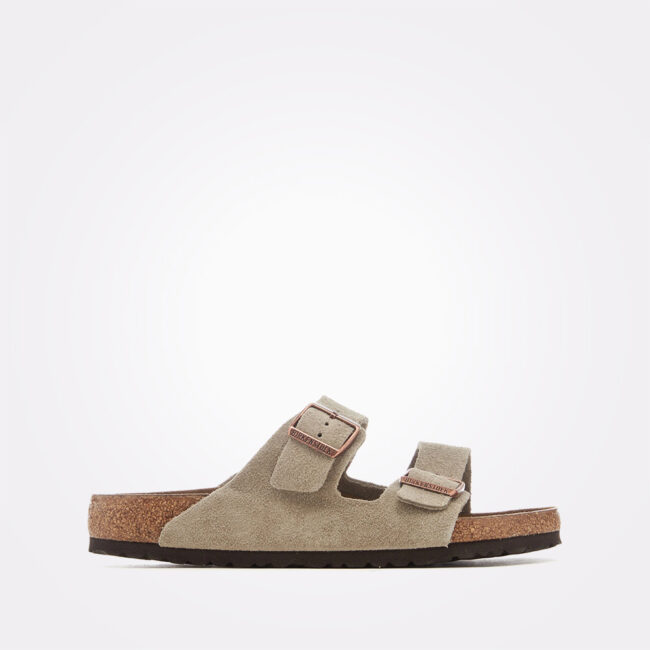 Birkenstock Arizona Soft Footbed Suede Leather – Taupe