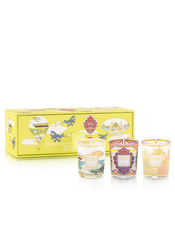 Set sveca // Trio Travel Candles – „My First Baobab“ // „Rio-Mexic-Miami“