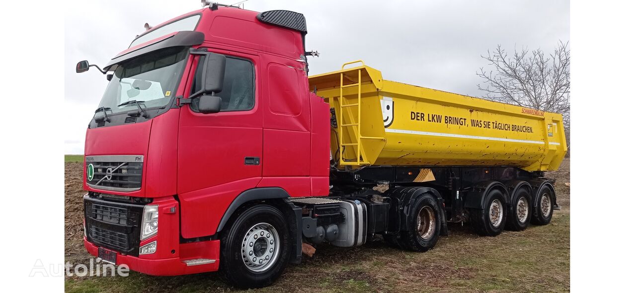 Volvo FH 13 C-500 Hydraulik voll Farbereit nur 350Tkm tegljač + poluprikolica kipera